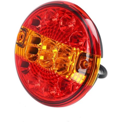 Ultra Bright 14 LED Round Tail Lights with LED Trailer Tail Lights ...