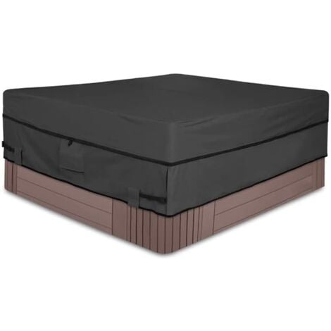 Square Garden Hot Tub Cover - Waterproof & Weatherproof 210D Polyester ...