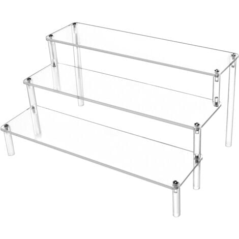 3 Tier Acrylic Display Stand, Clear Acrylic Display Stand, Transparent ...