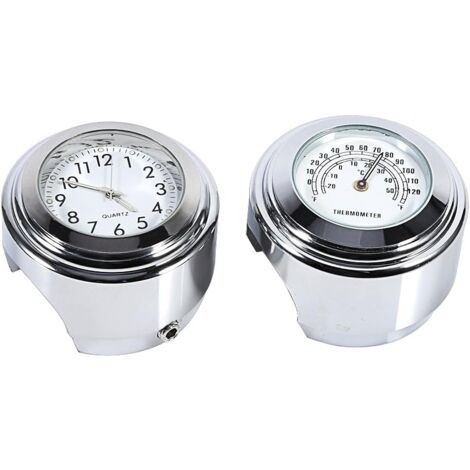 Motorcycle Handlebar Watch, 7/8" Waterproof Motorcycle Handlebar Mount ...
