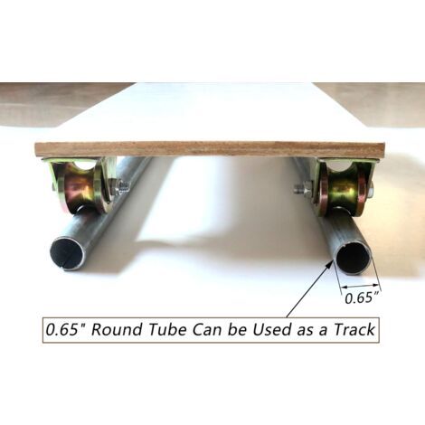 Pack 3cm Zinc Plated U-Shaped Track Casters for Sliding Doors ...
