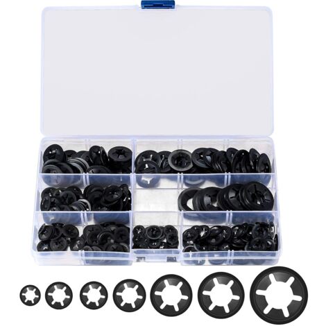 340 Pcs Starlock Washers, Lock Washers, Lock Washers, Speed Push Clips ...