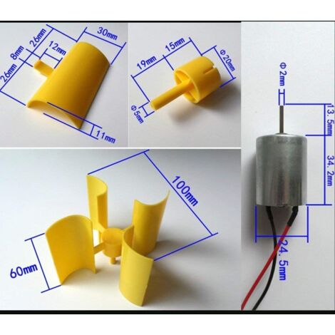 Mini Vertical Wind Turbines Generator, DIY Wind Turbine Generator Motor ...