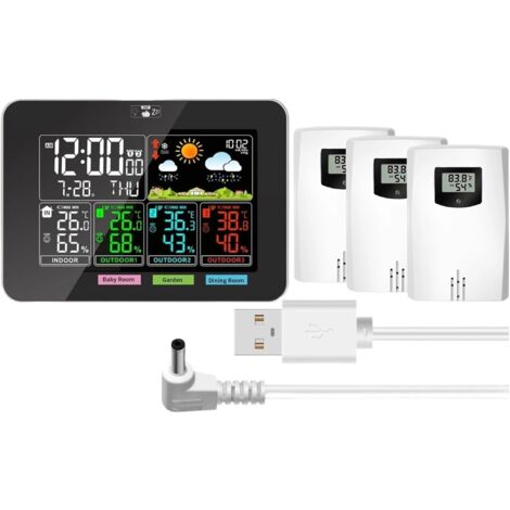 Weather Thermometer, Wireless Indoor Outdoor Weather Stations ...