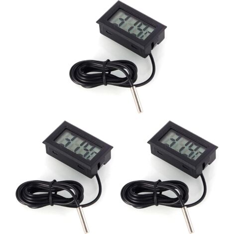 Digital Temperature Monitor LCD Thermometer with external probe for ...