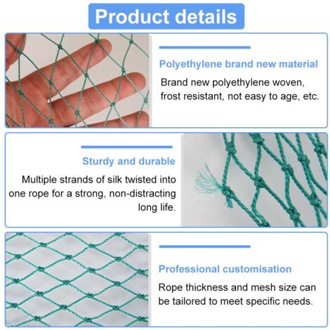 Poultry netting with fixed knots - 3 cm mesh - Mobile fencing - 5 x 10 m