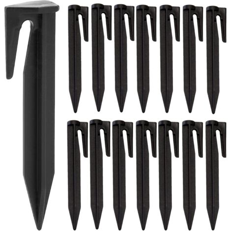 100 Pieces Robot Lawn Mower Wire Stakes, Heavy Duty Plastic Fixing Stakes
