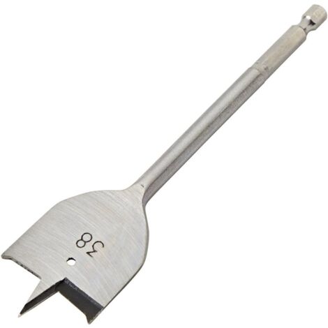 Set of flat drill bits, triple-point drill bit, 38 mm hole saw, wood ...