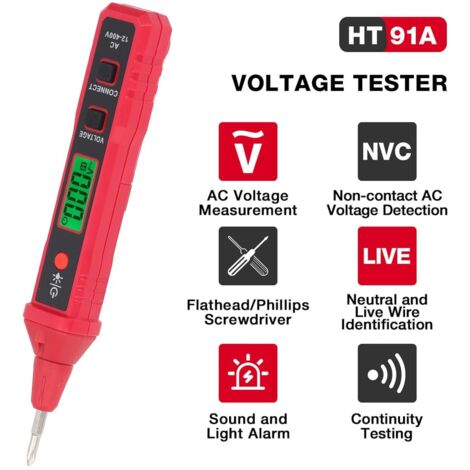 Portable Electrical Test Pen, High Voltage and Current Detector with ...