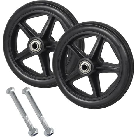 2 Pack Solid Wheelchair Replacement Wheels, Wheelchair Front Wheels ...