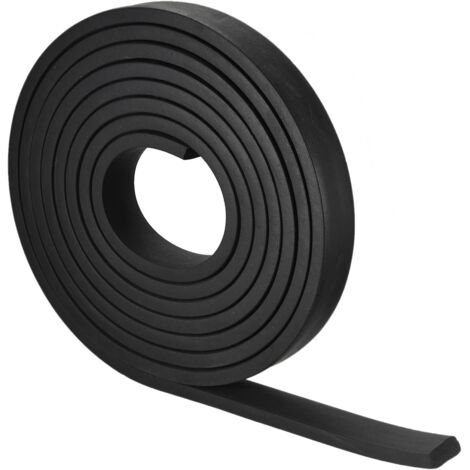 Solid Rectangle Rubber Sealing Strip 30mm Wide 10mm Thick Black - 4m