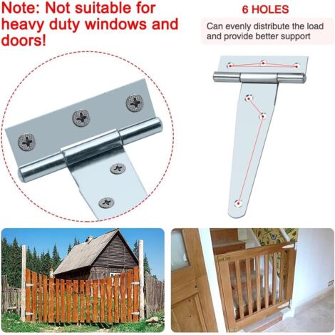 Pieces 4 Inch Door Hinges, T-Hinges, Wooden Door Hinges, Hinge, Folding ...