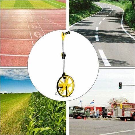 Precision measuring wheel, foldable, with distance measuring wheel ...