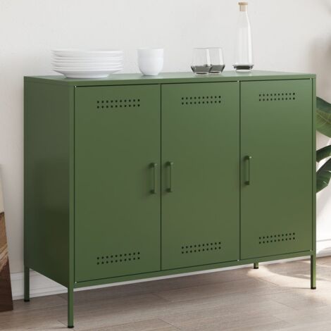 Sideboard Cupboar，Buffet，Kitchen Storage Cabinet Olive Green 100 ...