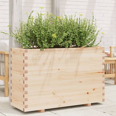 Garden Planter，Plant pot，Flower box 110x40x72 cm Solid Wood Pine VSVS884535