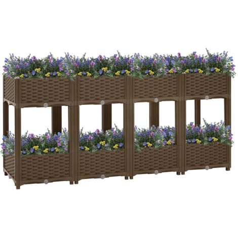 Raised Bed，Planter，Plant pot，Flower box 160x40x71 cm Polypropylene ...