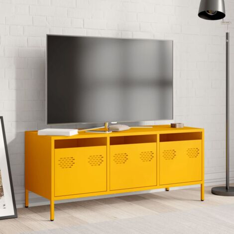 TV Cabinet TV stand TV Unit Mustard Yellow 101.5x39x43.5 cm Cold rolled Steel VSVS651958