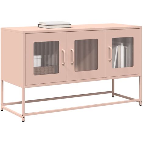 TV Cabinet，TV stand，TV Unit Pink 100.5x39x60.5 cm Cold-rolled Steel ...
