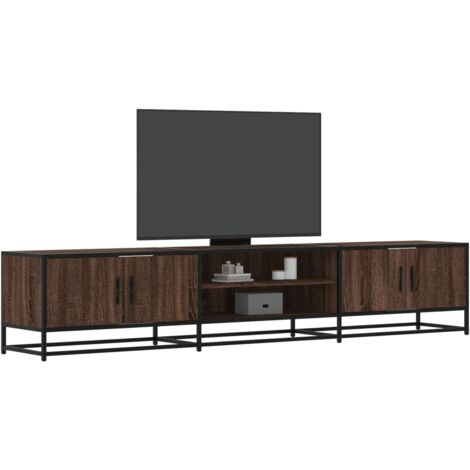 TV Cabinet，TV stand，TV Unit Brown Oak 210x35x41 cm Engineered Wood ...