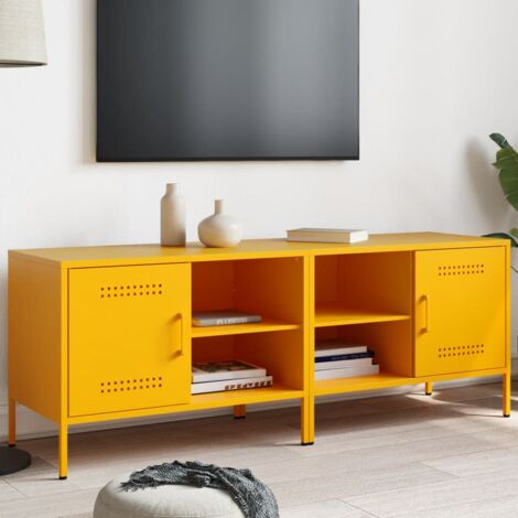 TV Cabinets 2 pcs，TV stand，TV Unit Cabinet Mustard Yellow 68x39x50.5 cm ...
