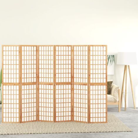 Folding 6-Panel Room Divider，Partitio，Separator Japanese Style 240x170 ...
