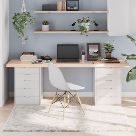 Table Top，Desk Top 200x60x(2-6) cm Untreated Solid Wood Oak VSVS427956