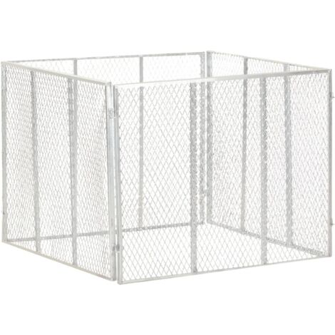 Garden Composter 100x100x77 cm Galvanised Iron VSVS3794036