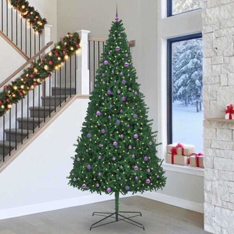 Christmas Tree，Holiday Tree with Decorative String Lights Green 400 cm ...