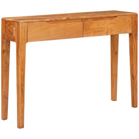 Console Table Brown 110 x 30 x 80 cm Solid acacia wood CFW843102