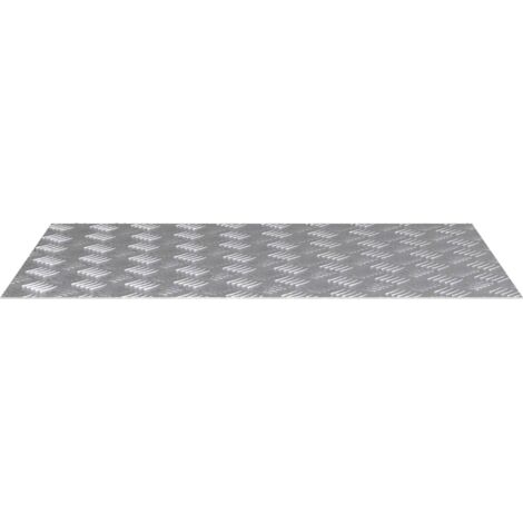 Checker Plates 4 pcs Silver 80 x 50 cm Aluminium CFW804091