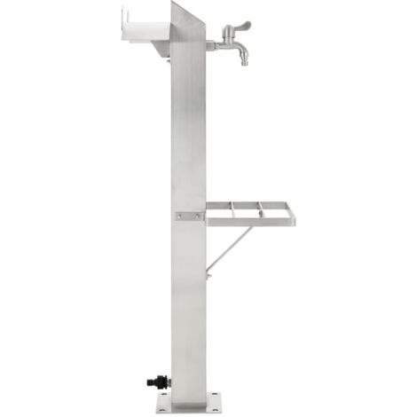 Garden Water Column Stainless Steel Square 95 cm CFW934022