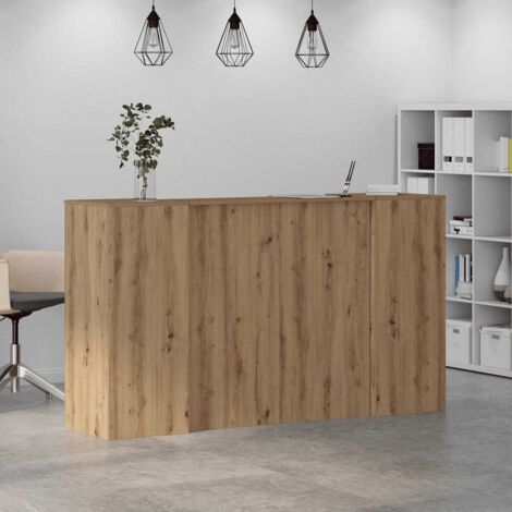 Reception Desk Artisan Oak 180x50x103.5 cm Engineered Wood CFW341897