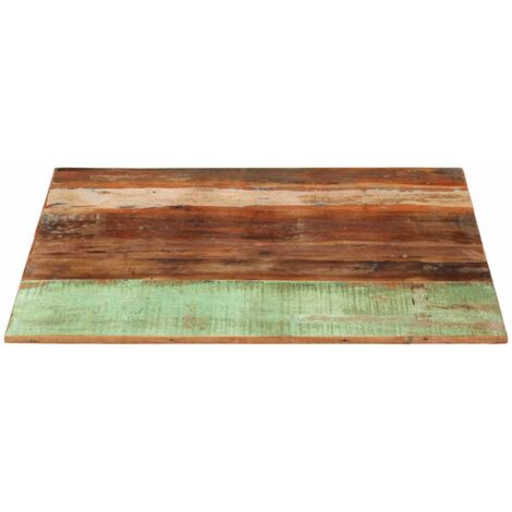Square Table Top，Desk Top 80x80 cm 15-16 mm Solid Reclaimed Wood CFW19565