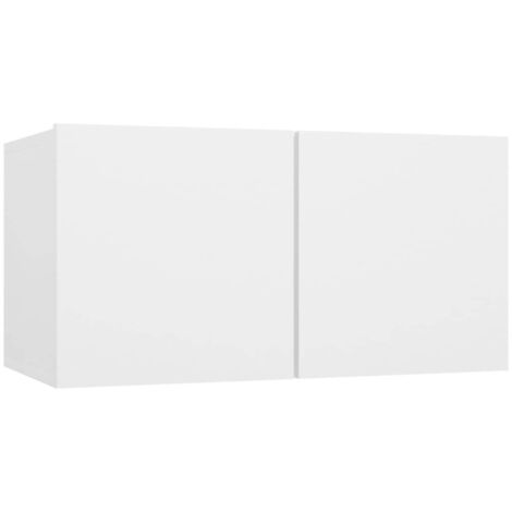 6 Piece TV Cabinet Set，TV unit，TV stand White Engineered Wood CFW218530