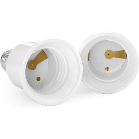 4x Fassungsadapter - E14 auf E27 Fassungskonverter - E27-Sockel-Lampenfassungsadapter für ...