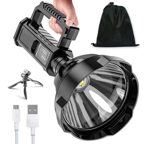 Taschenlampe 200.000 Lumen, wiederaufladbar, 200.000 Lumen Taschenlampe ...