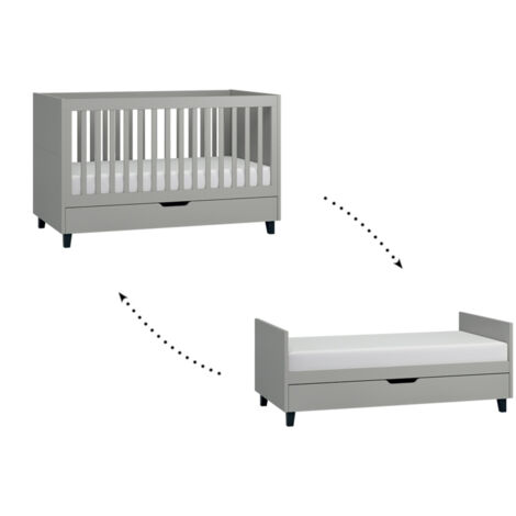 Lit bébé évolutif Vox Simple Gris