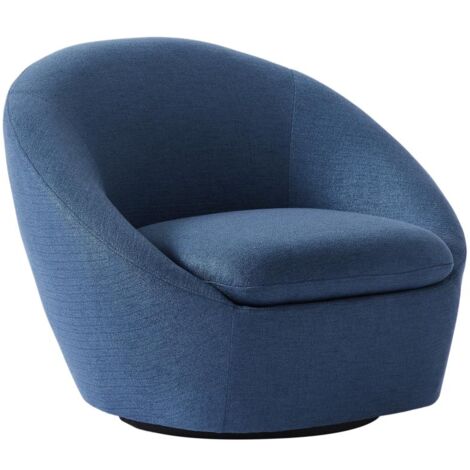 Drehsessel - Stoff - Blau - LACARA II