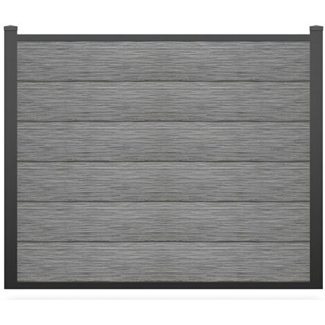 Valla para clavar en el suelo Alt.156 cm - kit 6 láminas composite + 2 ...