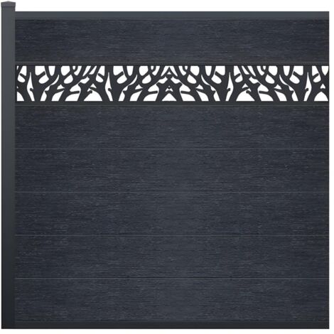 Valla para clavar en el suelo Alt.181 cm - kit 7 láminas composite ...