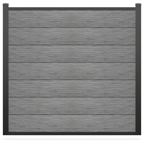 Valla para clavar en el suelo Alt.181 cm - kit 7 láminas composite + 2 ...