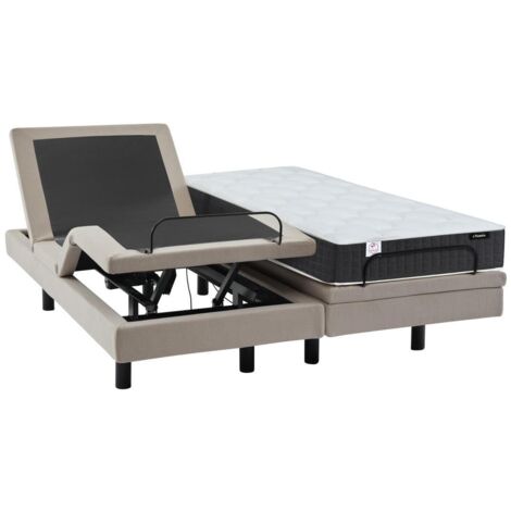 Letto relax elettrica deco + Mater. molle insacchettate e memory ...