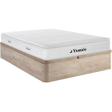 Set 160x200 rete vano Nat. chiaro+mater. molle insacch. accog. nano ...