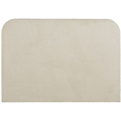 Testata 160 cm Tessuto Effetto Bouclette Écru - SANTADI