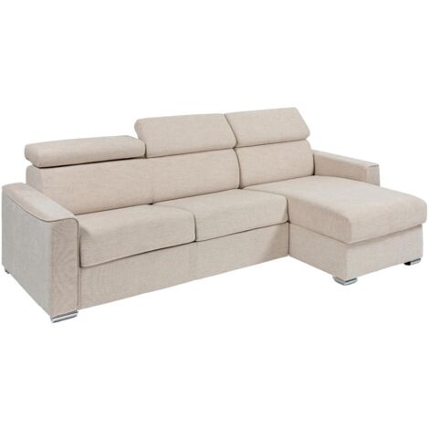 Divano letto angolare a ribalta con angolo reversibile Letto 140 cm ...
