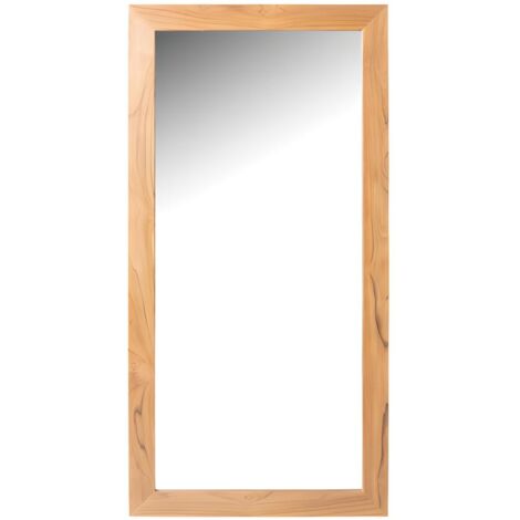 Specchio rettangolare 60 x 120 cm in Teak chiaro - AMLAPURA