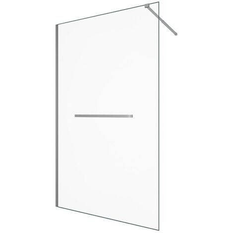 Porta per doccia walk-in con portasciugamani 120 x 200 cm Vetro ...