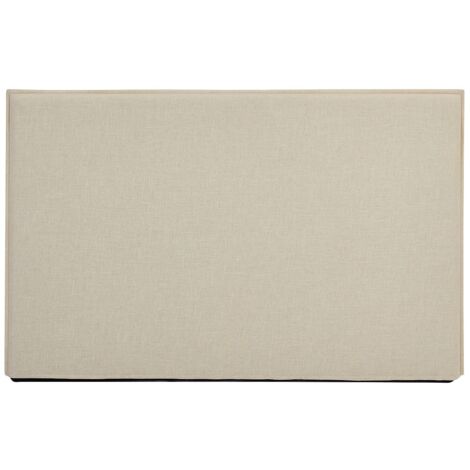 Testata letto sfoderabile 170 cm Cotone e Lino Beige - TAHIME