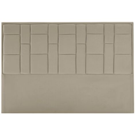 Testata 160 cm Velluto Tortora - HERMINE