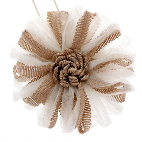 Embrasse à rideaux aimantée 9cm Beige/Taupe - BOULET